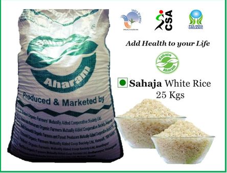 Sahaja Aharam - Sahaja White Rice-25 KG